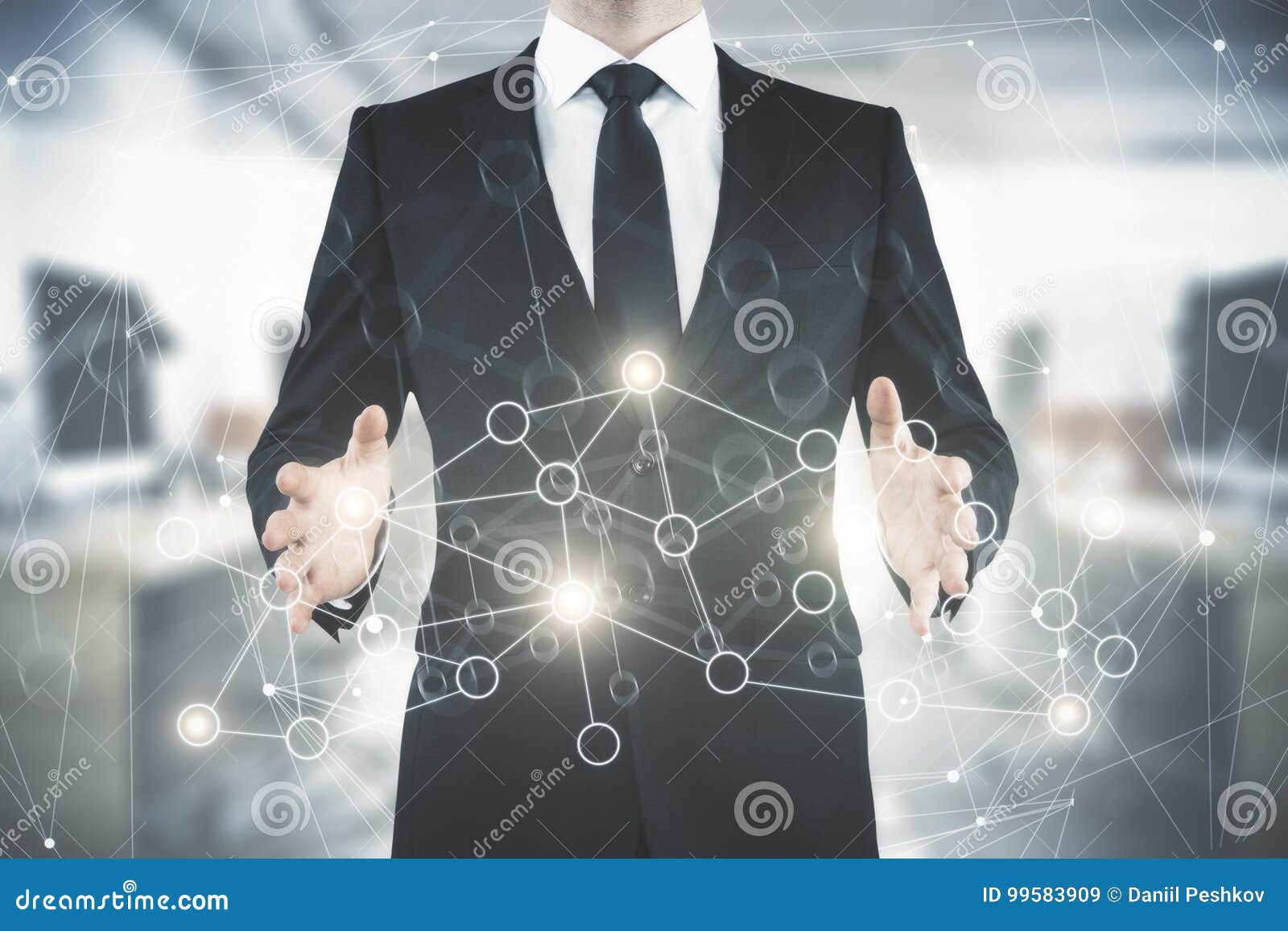 Connection concept stock illustration. Illustration of grid - 99583909