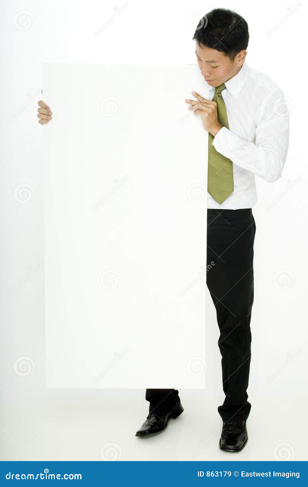 Businessman Holding Board stock image. Image of office - 863179