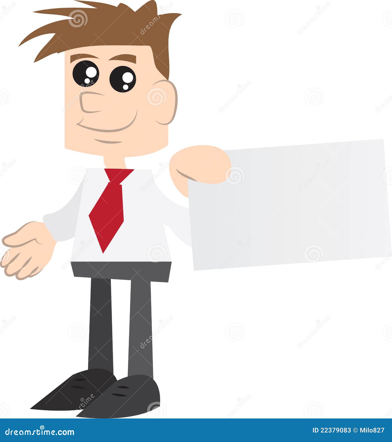 Businessman Holding Business Card Stock Vector - Illustration of work ... Businessman Holding Business Card Stock Vector - Illustration of work ...