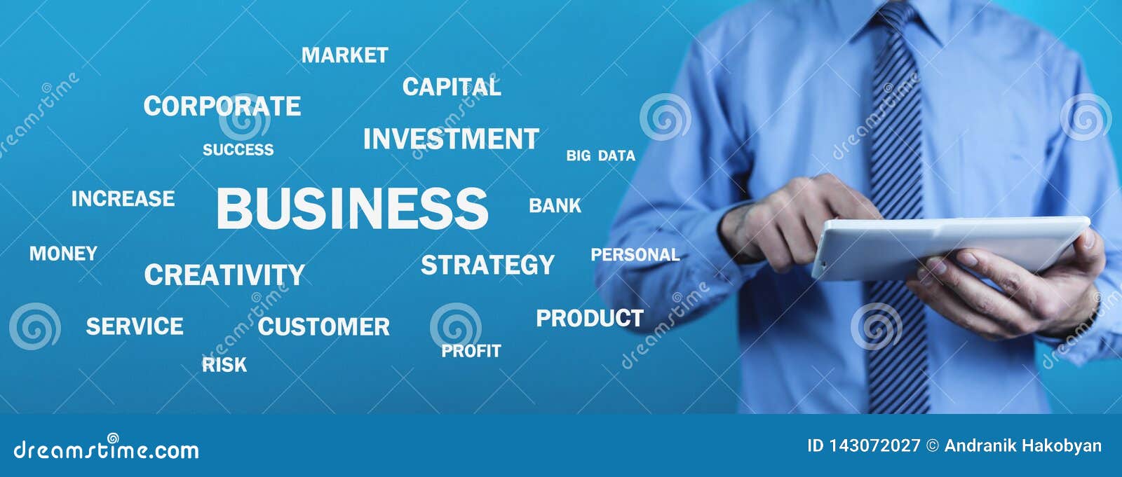 Businessman Holding Business Words. Business Concept Stock Image ...
