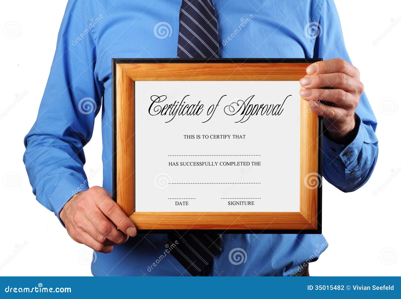 Businessman Holding Certificate Stock Photo - Image of prosperity ...