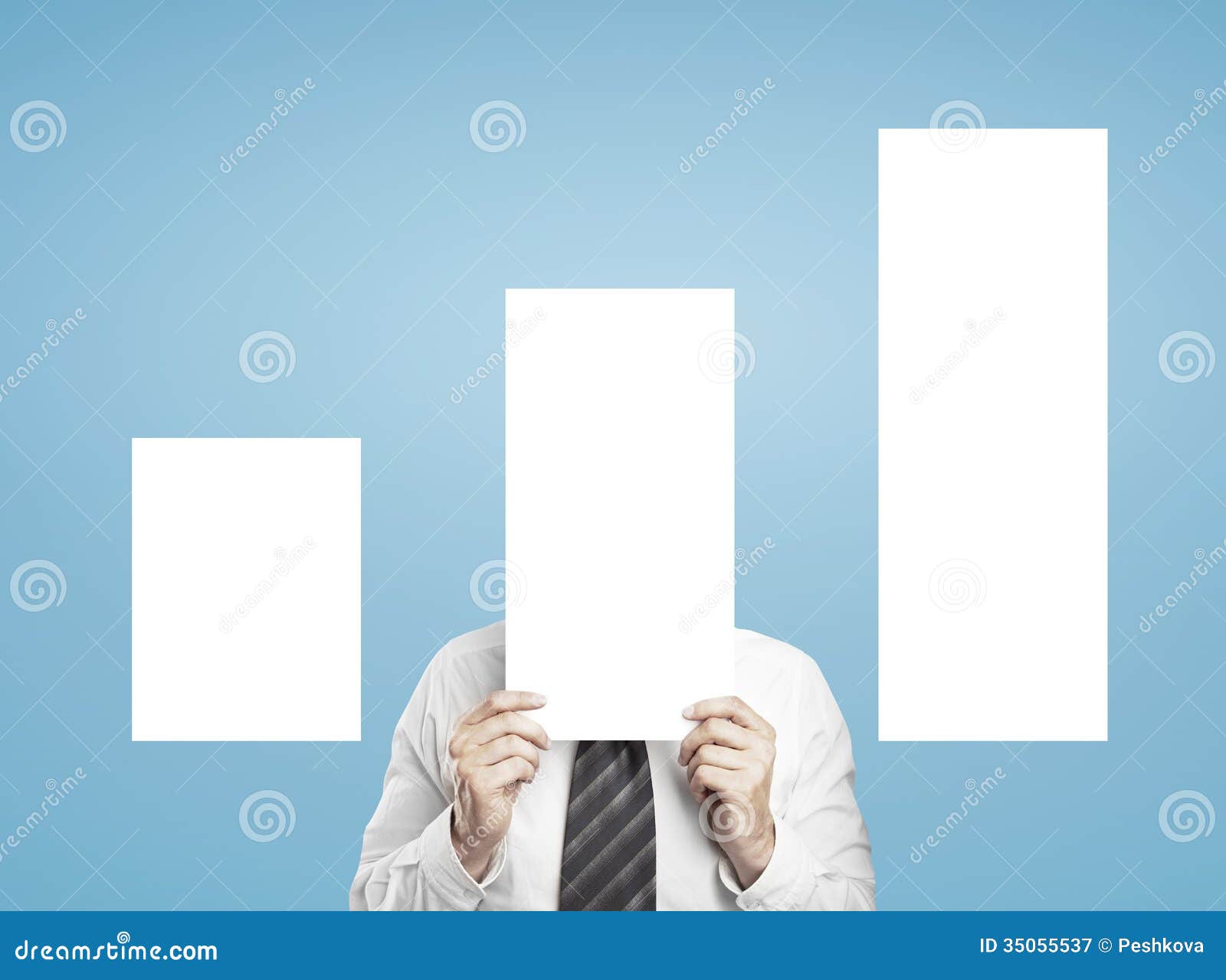 Businessman holding column stock image. Image of brainstorming - 35055537