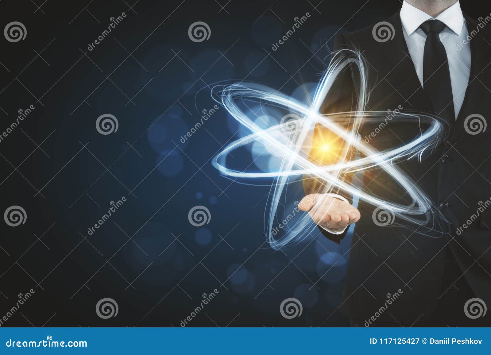 Creative atom backdrop stock image. Image of design - 117125427
