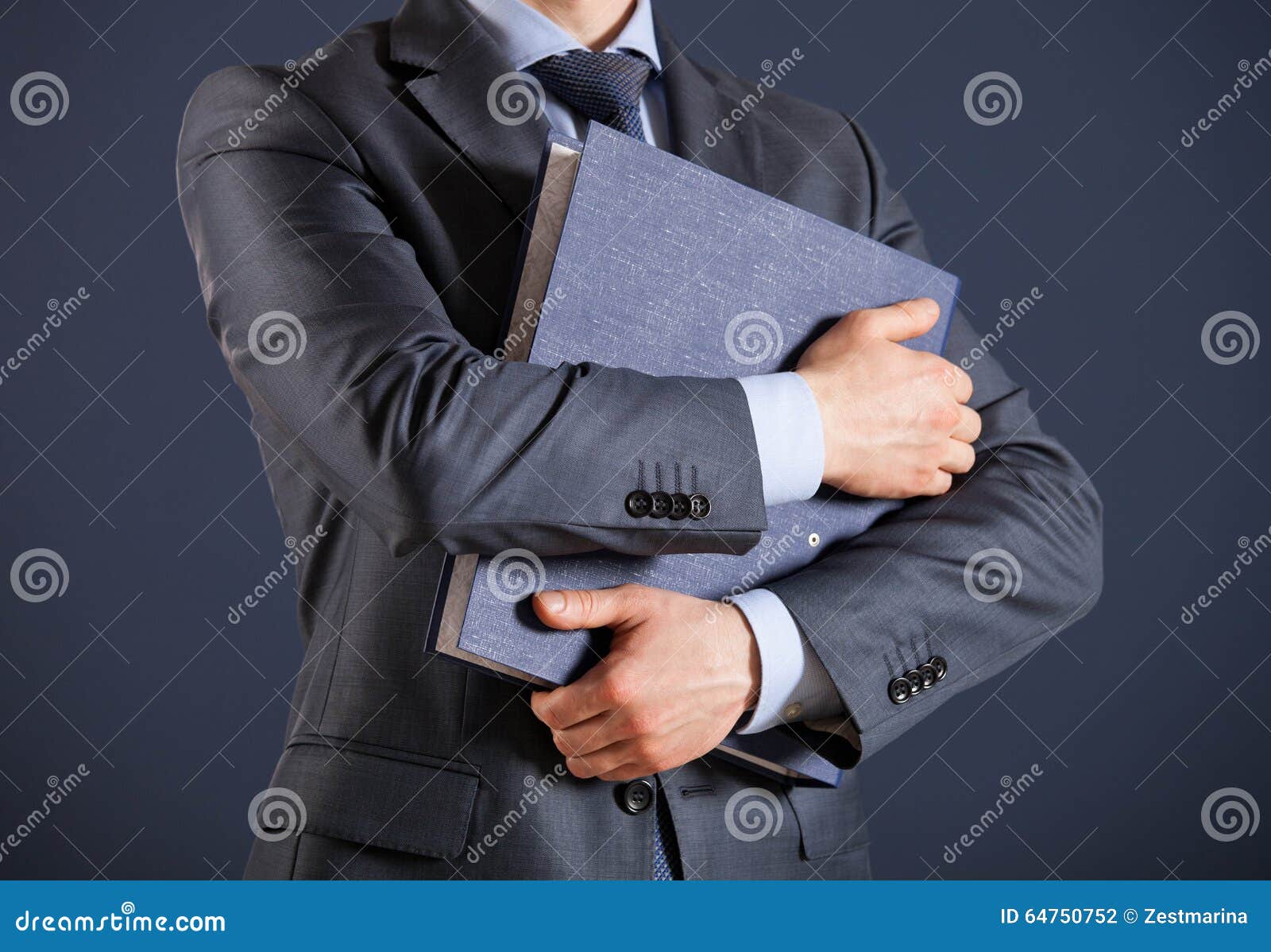 Businessman Holding Documents Stock Photo - Image of male, copy: 64750752