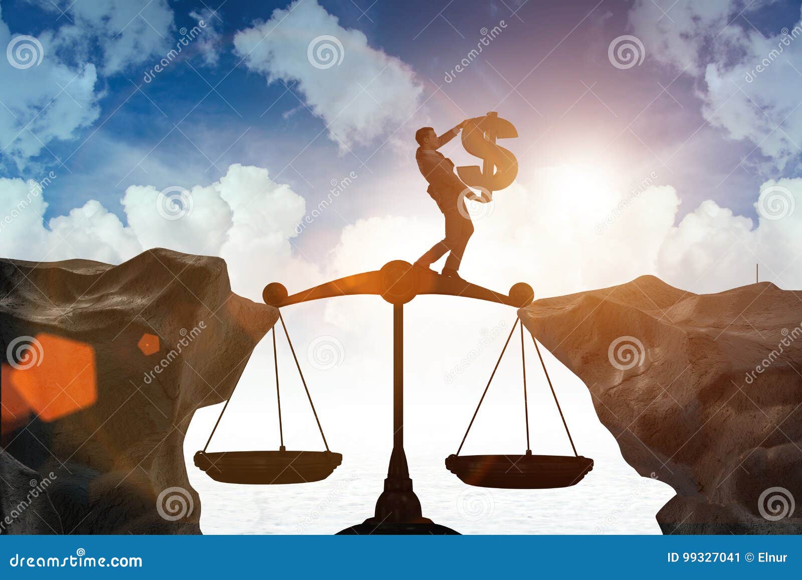 The Businessman Holding Dollar Sign in Justice Concept Stock Image ... The Businessman Holding Dollar Sign in Justice Concept Stock Image ...