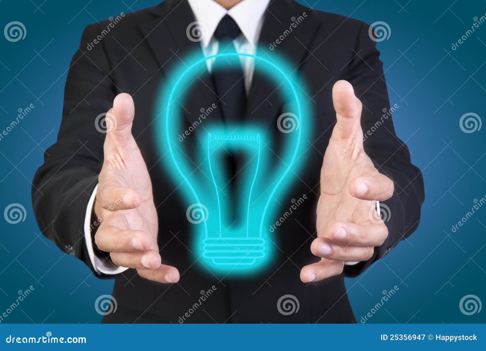 Businessman holding idea stock image. Image of clipping - 25356947