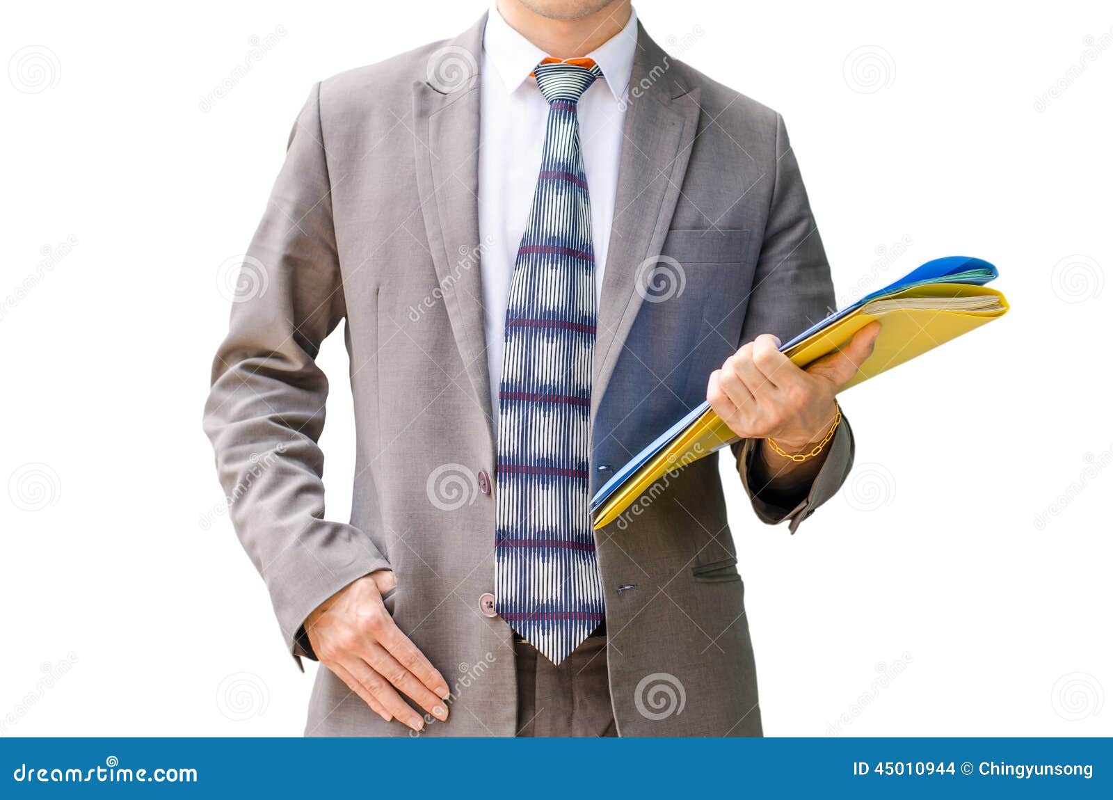 Businessman Holding Important Documents File Stock Photo - Image of ...