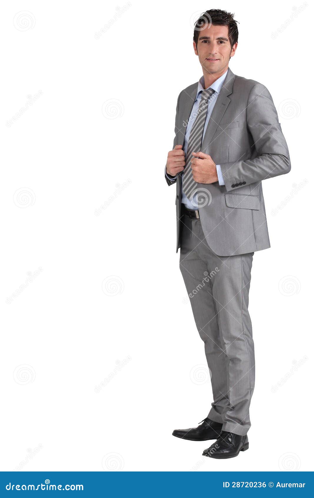 Businessman holding jacket stock photo. Image of male - 28720236