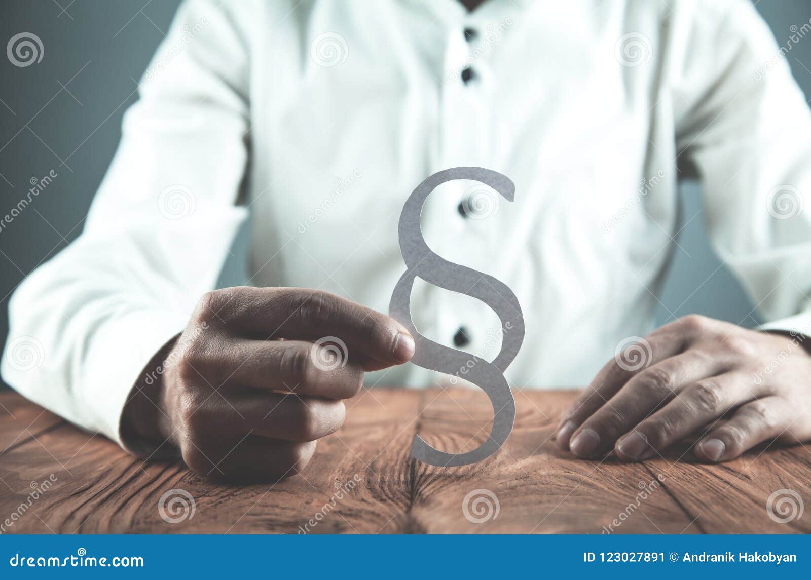 Businessman Holding Paper Paragraph Symbol. Stock Image - Image of ...