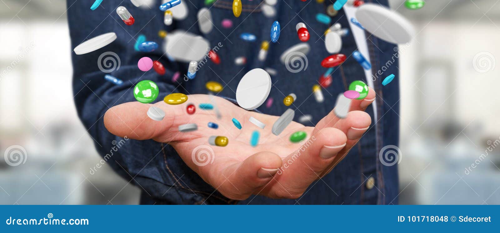 Businessman Holding and Touching Floating Medicine Pills 3D Rend Stock ... Businessman Holding and Touching Floating Medicine Pills 3D Rend Stock ...