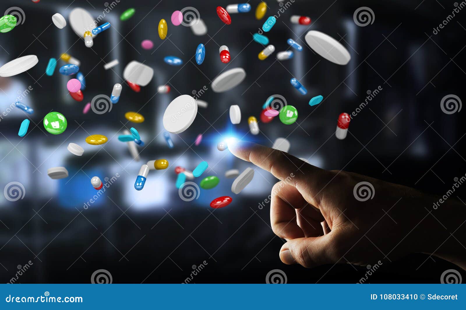 Businessman Holding and Touching Floating Medicine Pills 3D Rend Stock ... Businessman Holding and Touching Floating Medicine Pills 3D Rend Stock ...