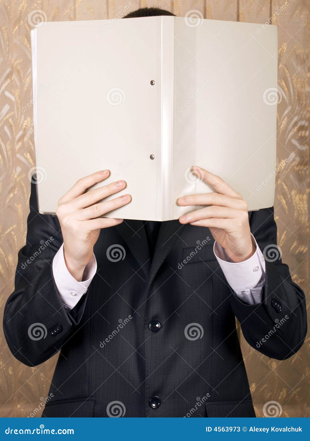 Businessman holds a folder stock image. Image of hold - 4563973