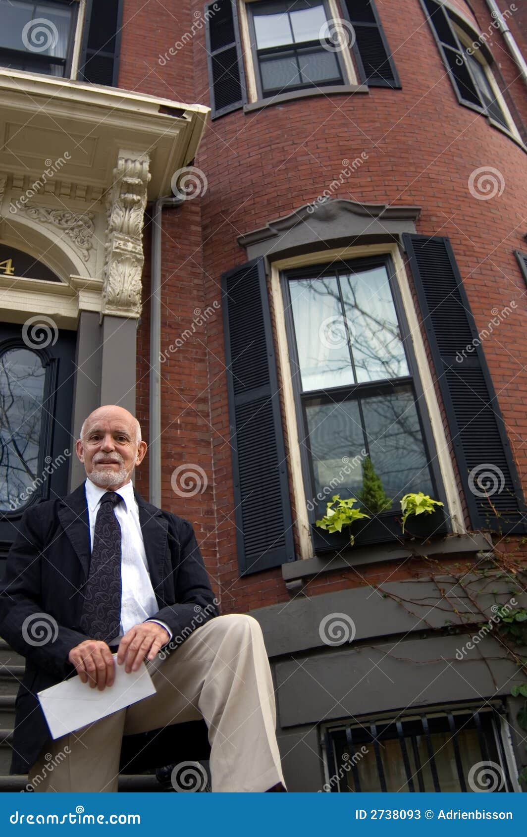 Businessman at home stock image. Image of mature, working - 2738093