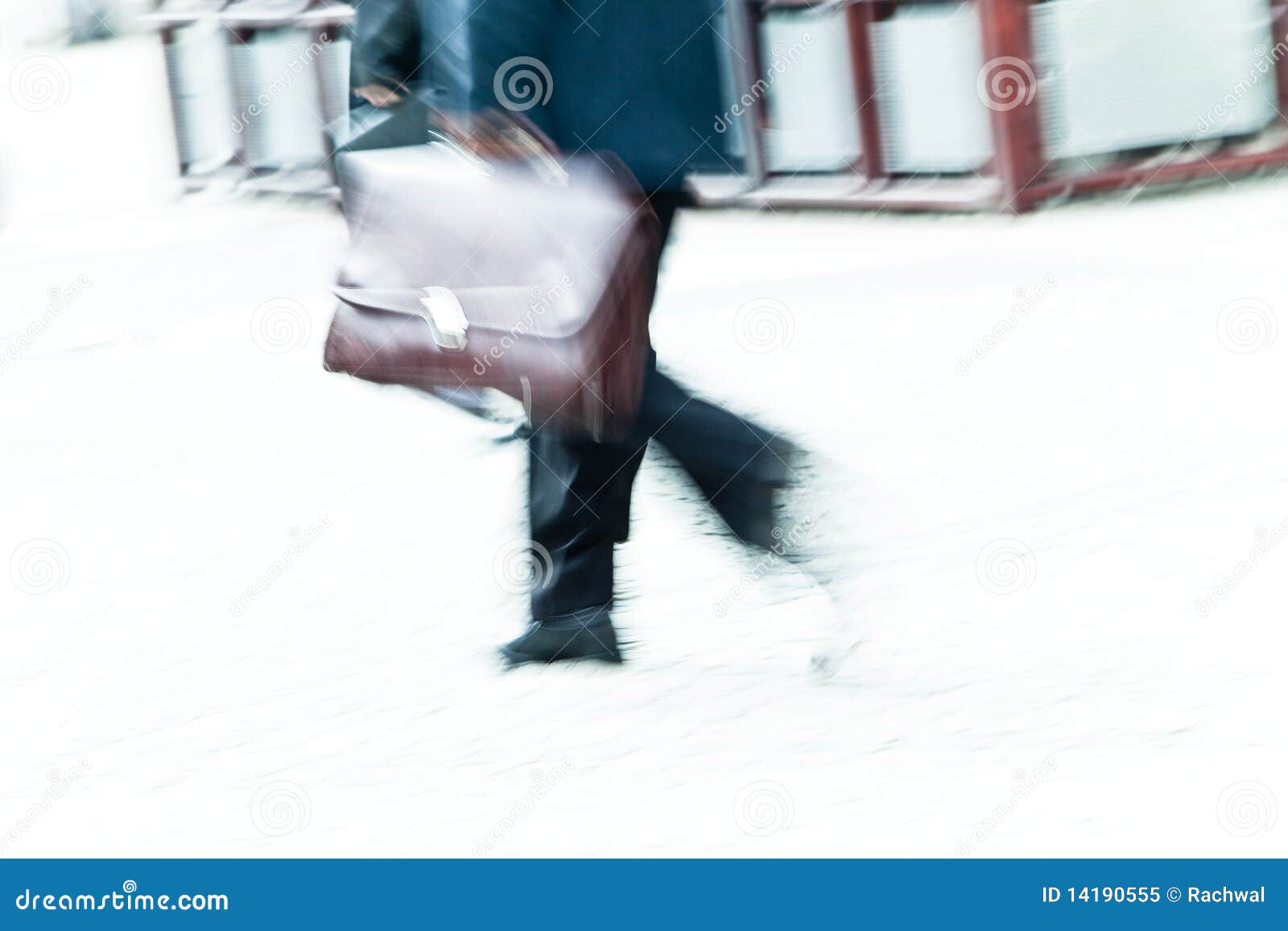 Businessman in a hurry stock image. Image of obscured - 14190555