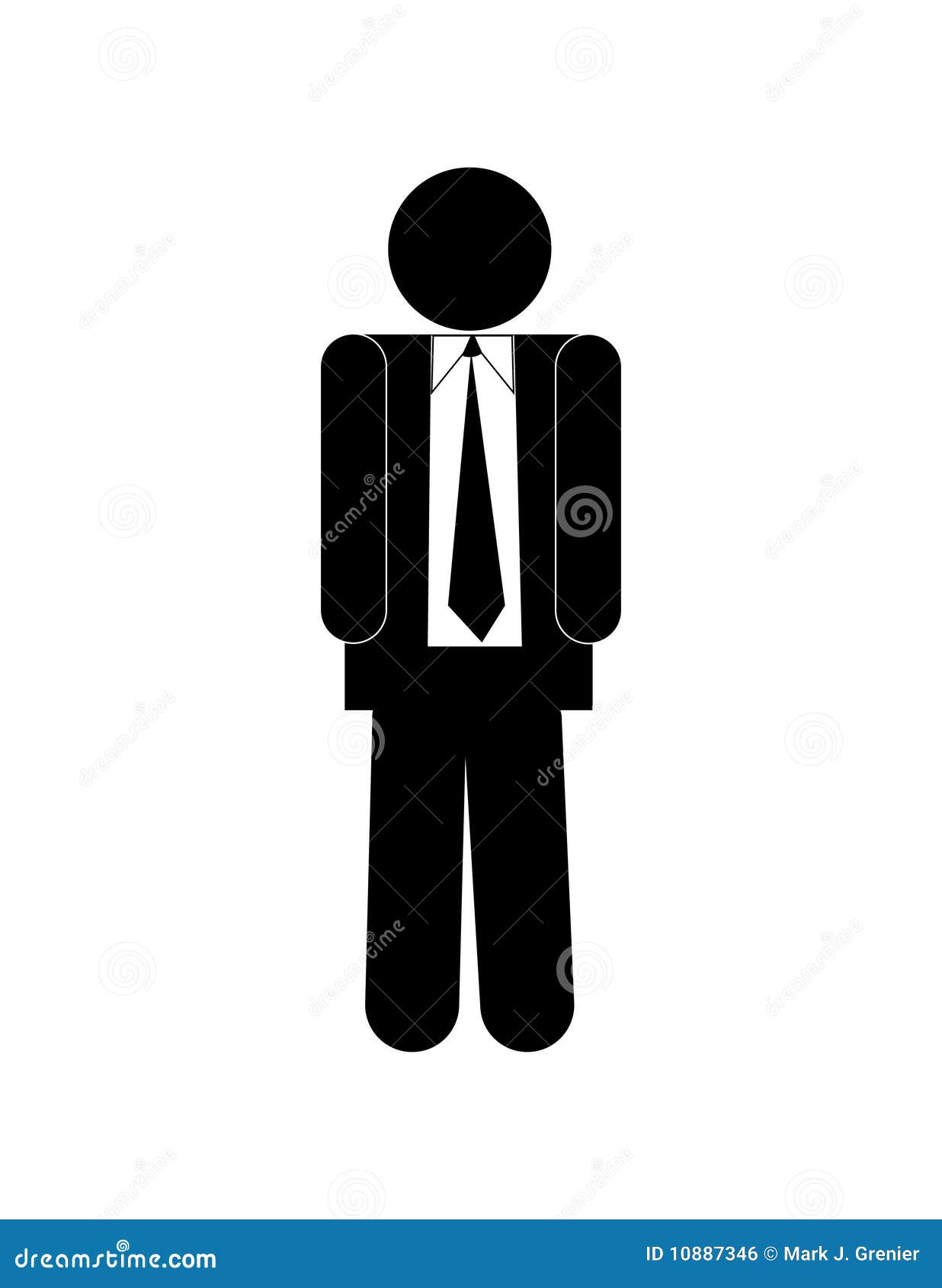 Businessman Icon stock vector. Illustration of company - 10887346