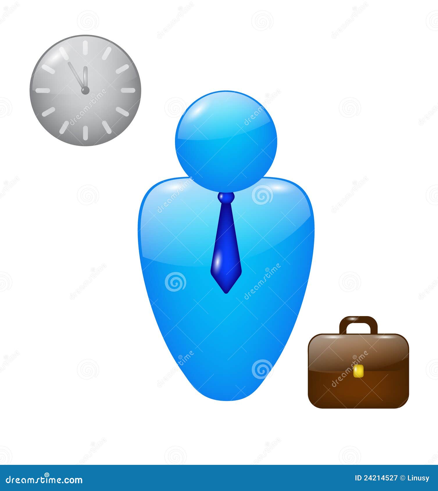 Businessman icon stock vector. Illustration of leather - 24214527
