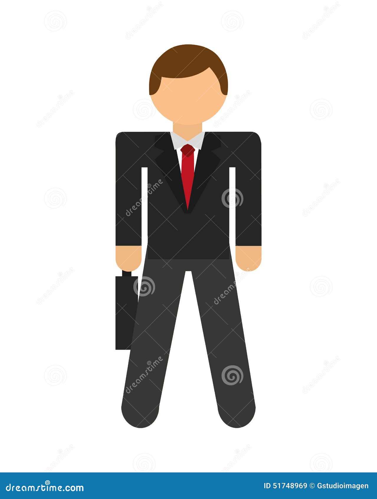 Businessman icon stock vector. Illustration of business - 51748969