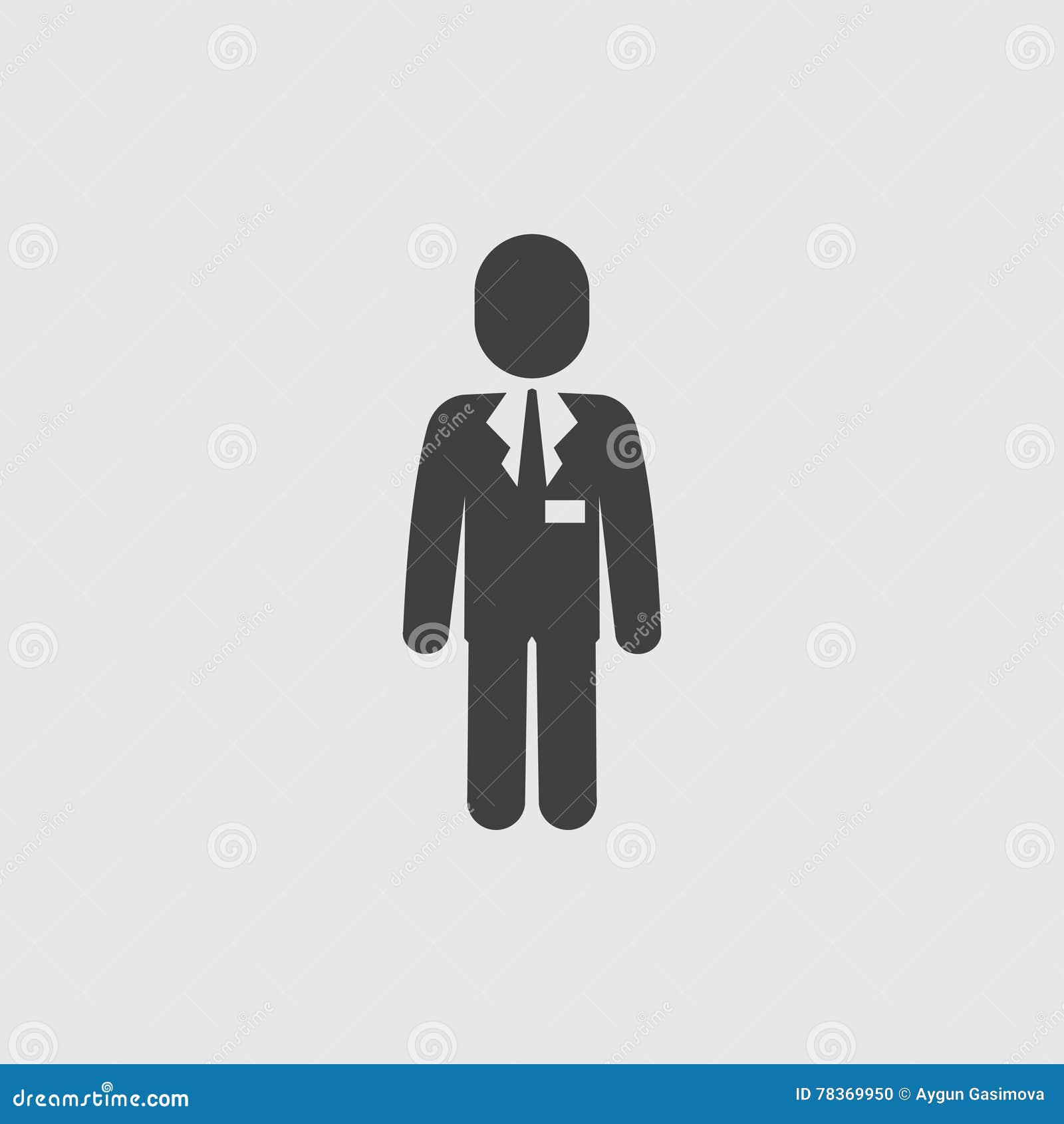 Businessman Icon Illustration Stock Vector - Illustration of icon, flat ...