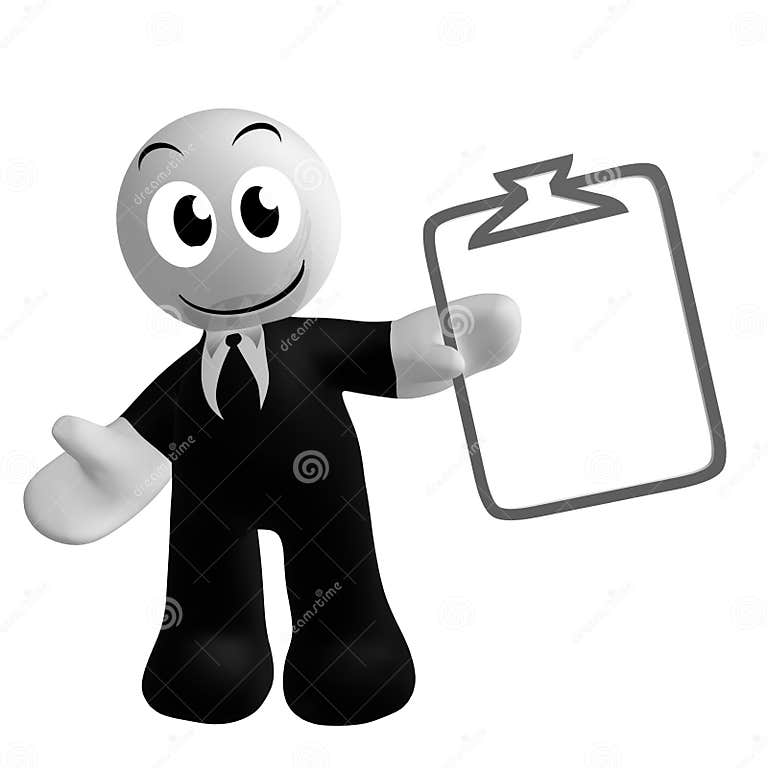 Businessman Icon with Schedule Task Symbol Stock Illustration ...