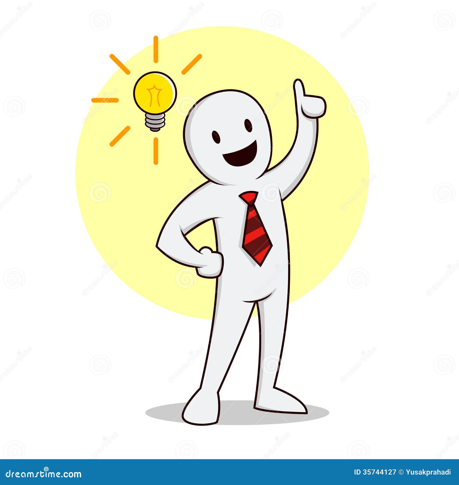 Businessman Idea stock vector. Illustration of character - 35744127