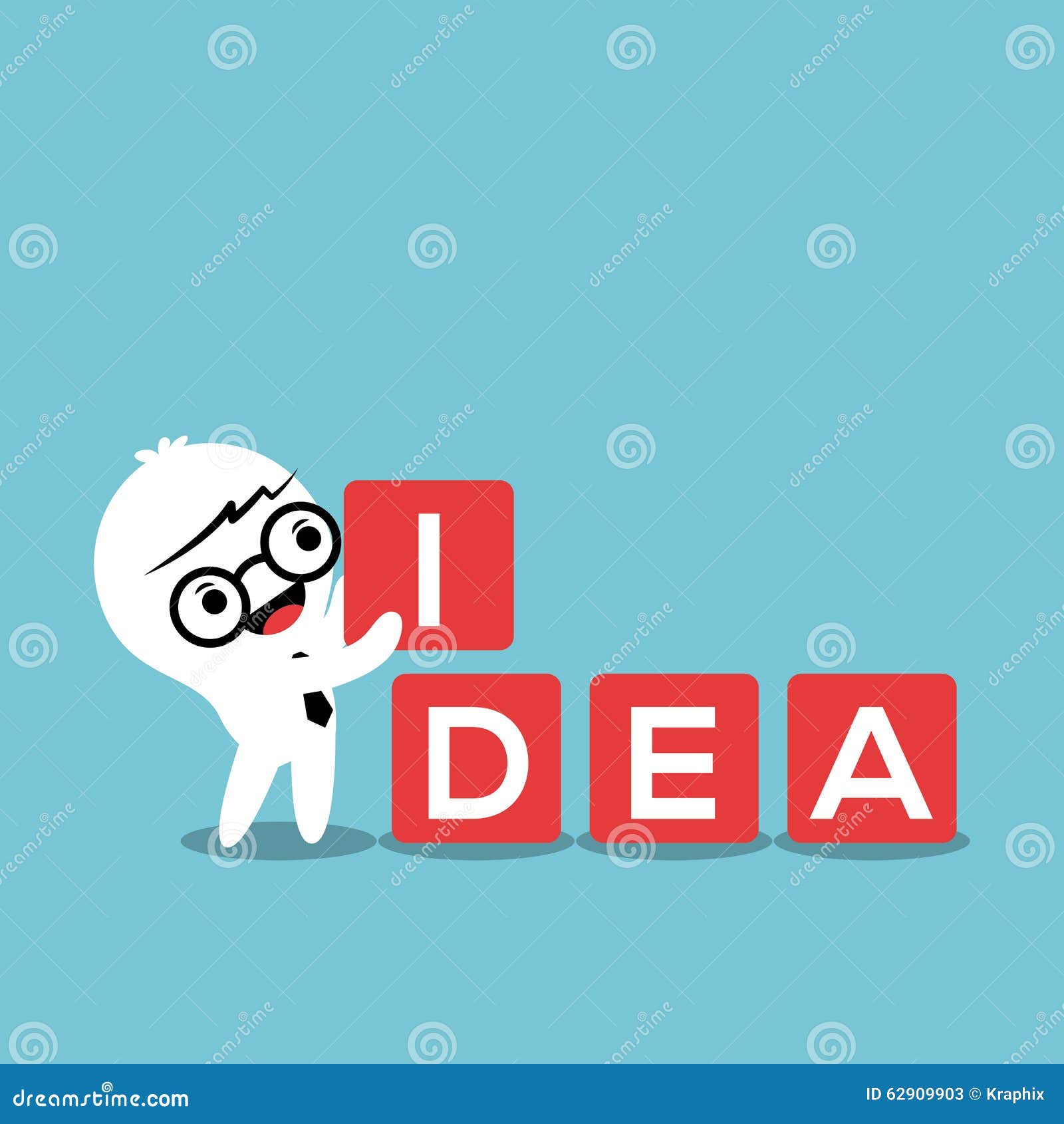 IDEA Word Concept Banner. Concept With People, Letters, And Icons. Flat Vector Illustration ...