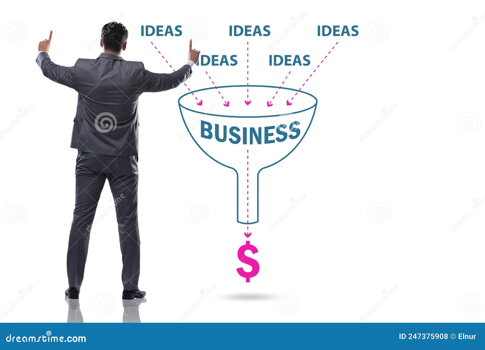Businessman in Ideas Generation Concept Stock Photo - Image of ...