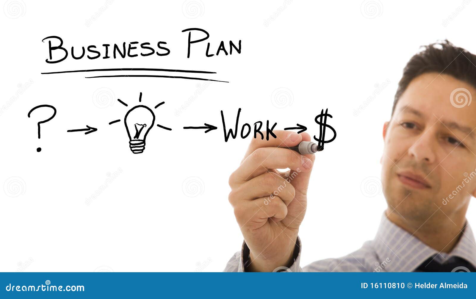 Businessman with Ideas for Success Stock Photo - Image of growth ...