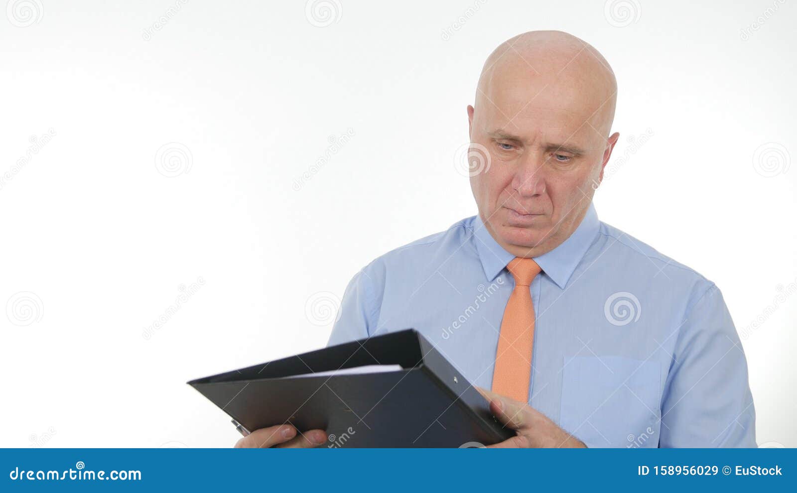 Businessman Image with a File with Documents in Hands Stock Image ...