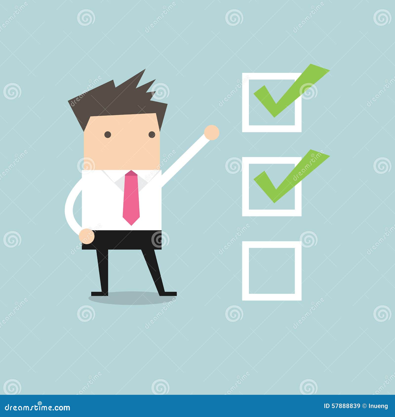 Businessman with Important Checklist Stock Vector - Illustration of ... Businessman with Important Checklist Stock Vector - Illustration of ...