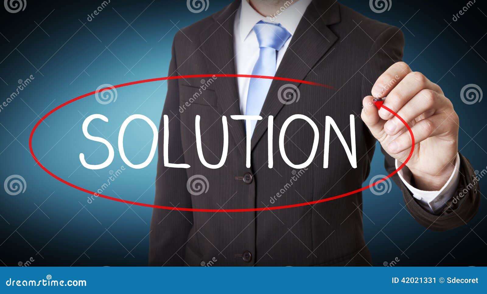 Businessman Impossible Solution Concept Stock Illustration ...