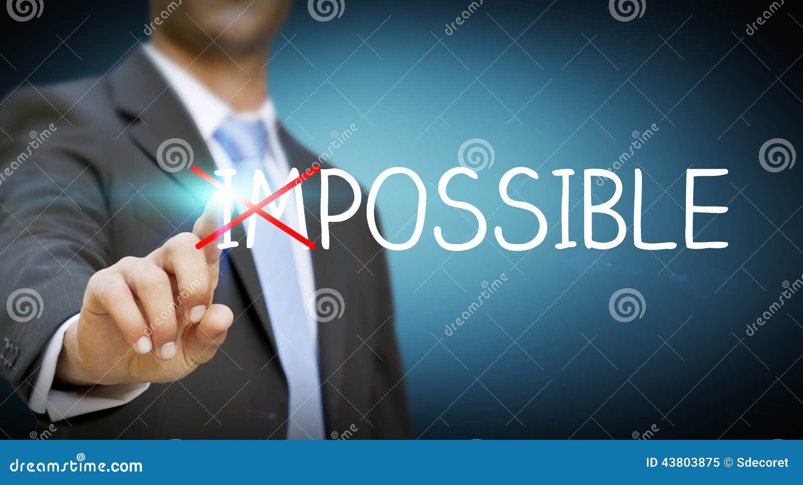 Businessman Impossible Solution Concept Stock Image - Image of internet ...