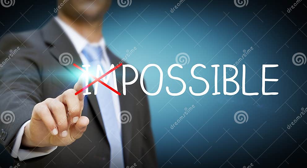 Businessman Impossible Solution Concept Stock Image - Image of internet ...