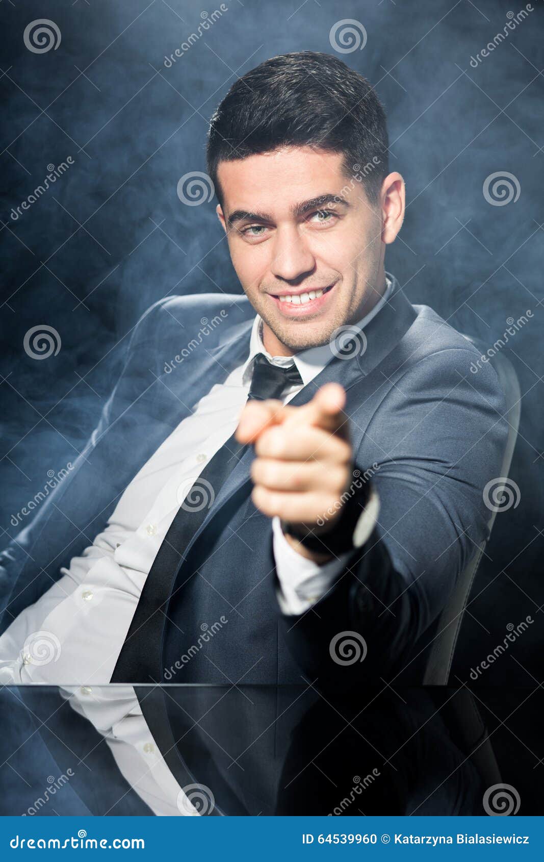 Respect Me. Man Arrogant Rude Boss With Golden Crown Sit In Office ...