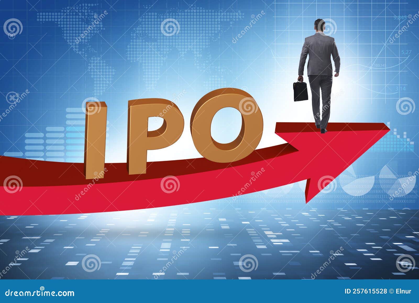 Businessman in the Initial Public Offering IPO Concept Stock Photo ... Businessman in the Initial Public Offering IPO Concept Stock Photo ...