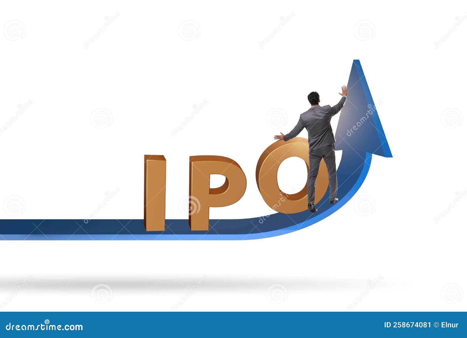 Businessman in the Initial Public Offering IPO Concept Stock ...
