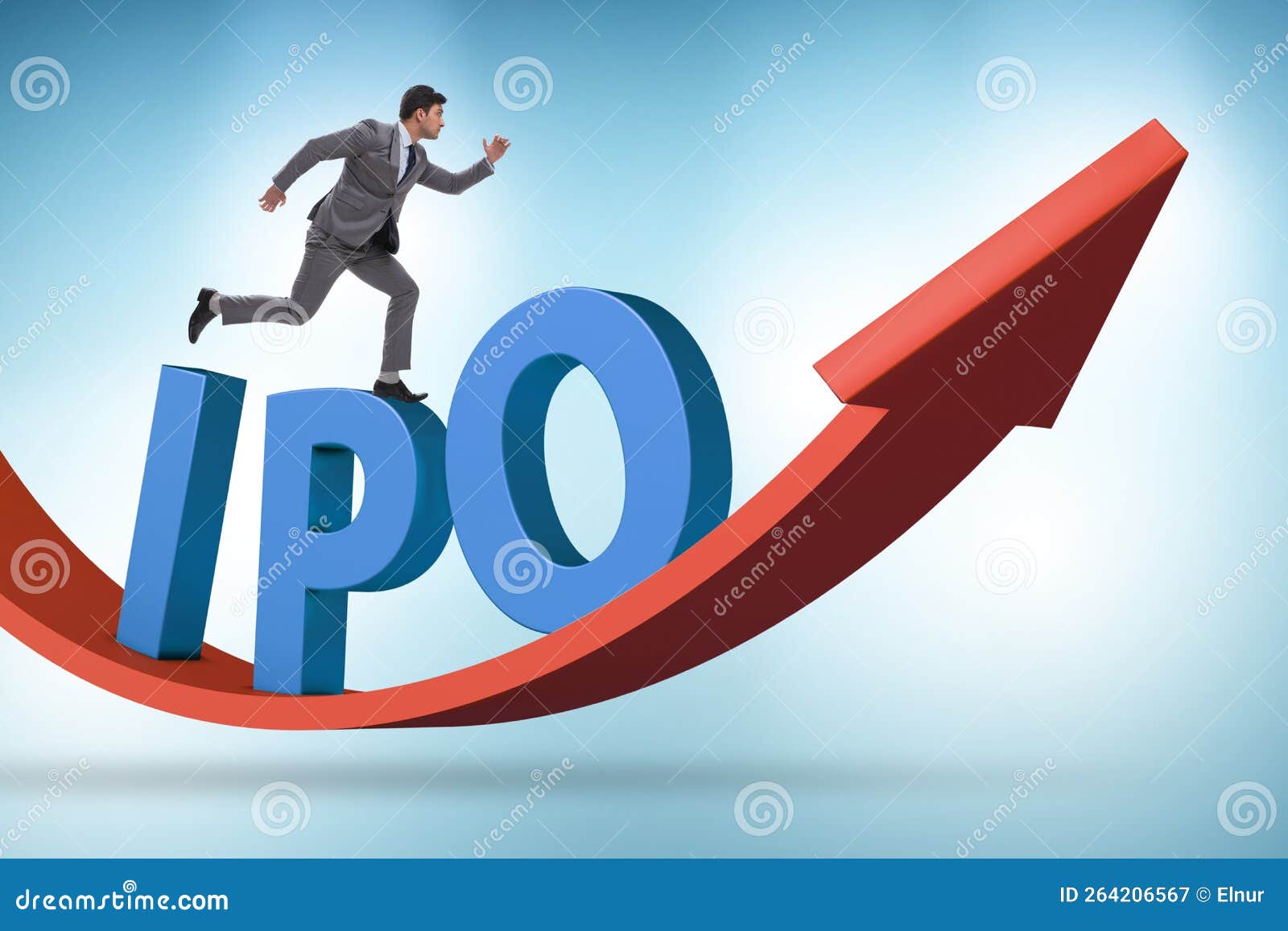 Businessman in the Initial Public Offering IPO Concept Stock Image ...