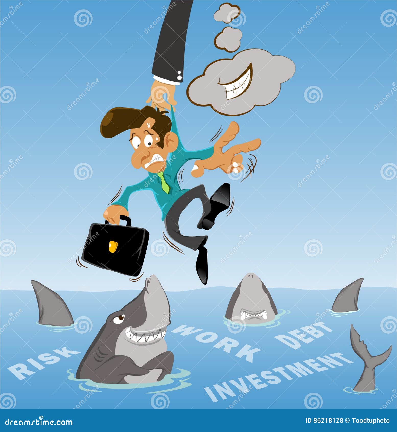 Businessman Investment and Exploited Stock Vector - Illustration of ...