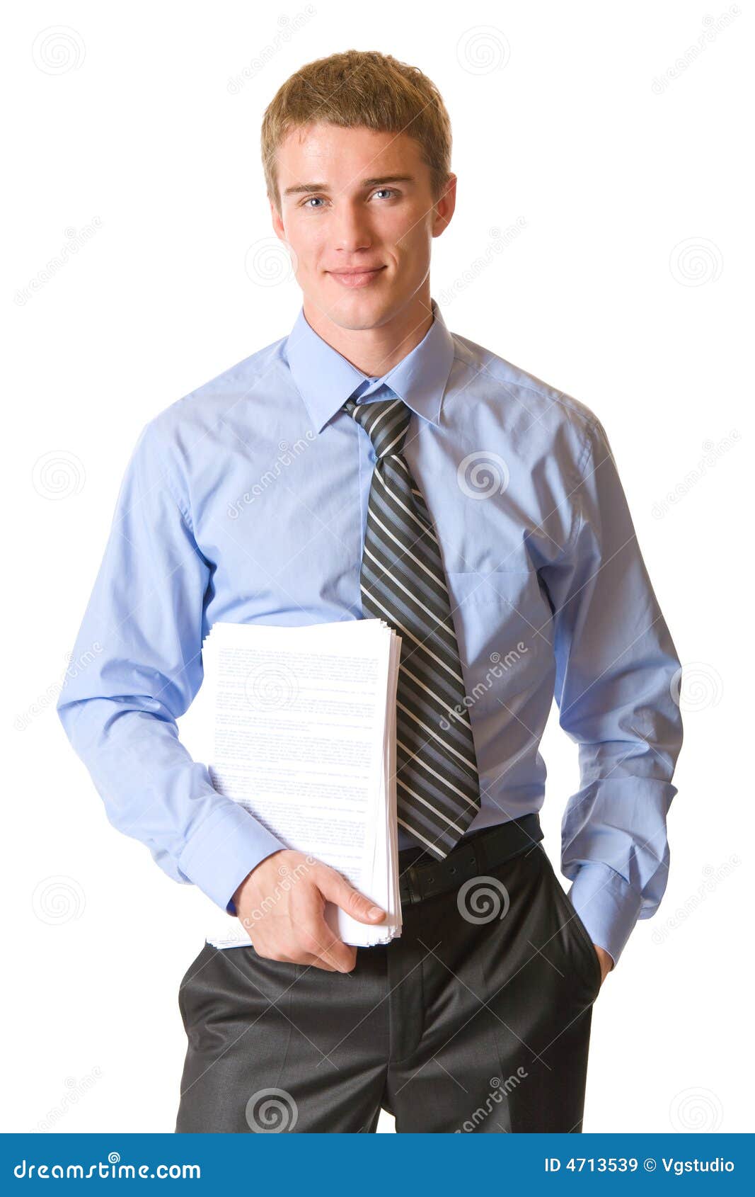 Businessman, isolated stock image. Image of attractive - 4713539