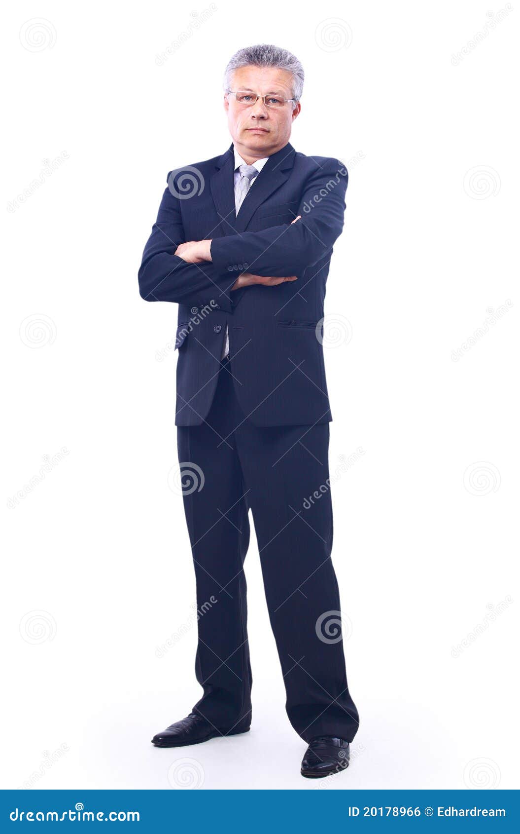 Businessman. Isolated Over White Stock Photo - Image of cheerful, boss ...