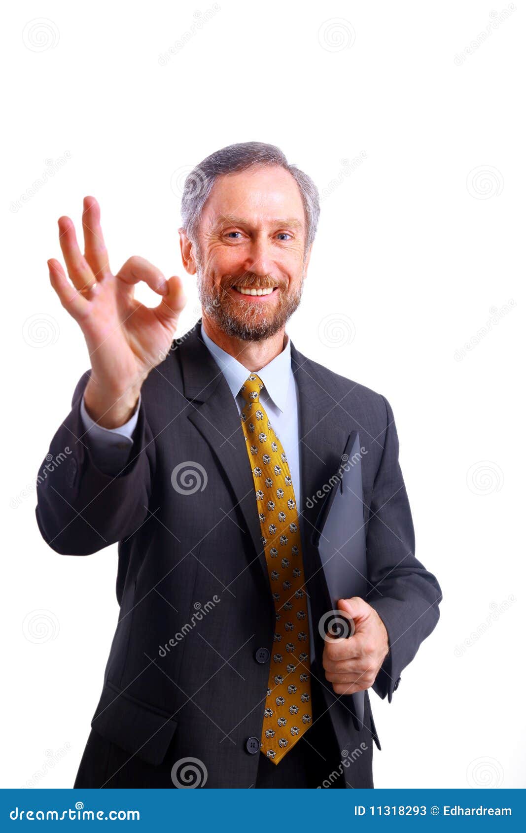 Businessman Isolated on White Stock Image - Image of male, handsome ...