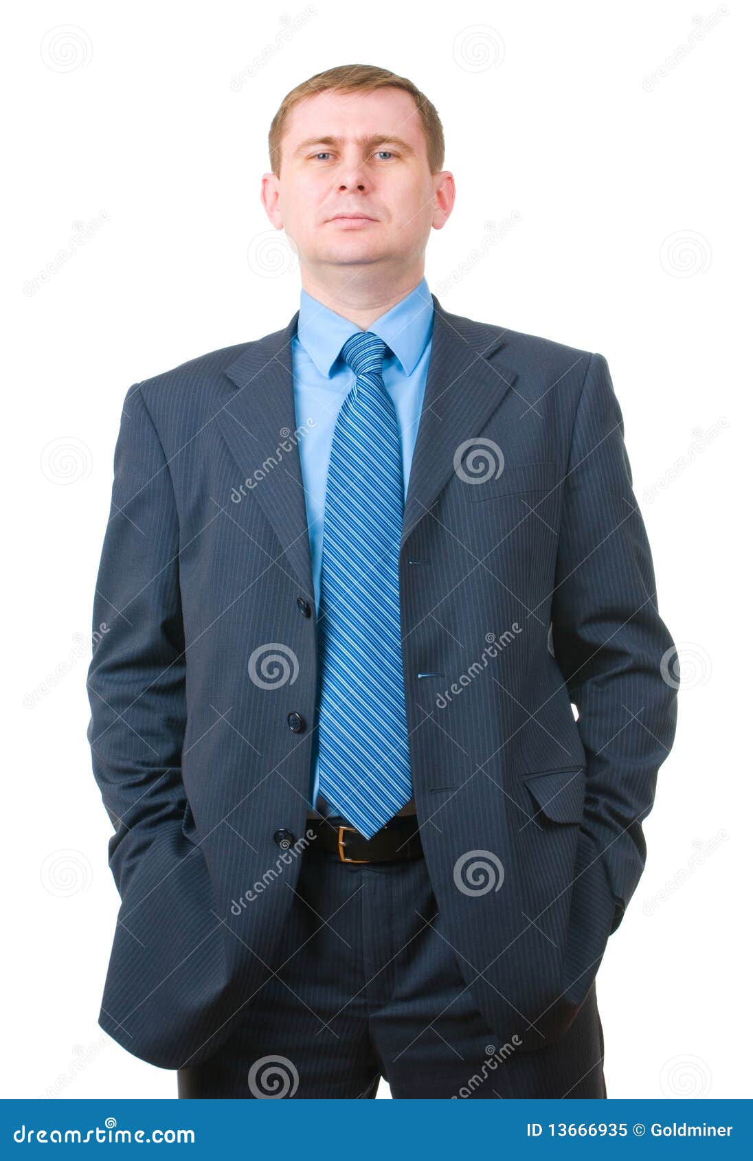 Businessman Isolated on White Stock Image - Image of positive ...