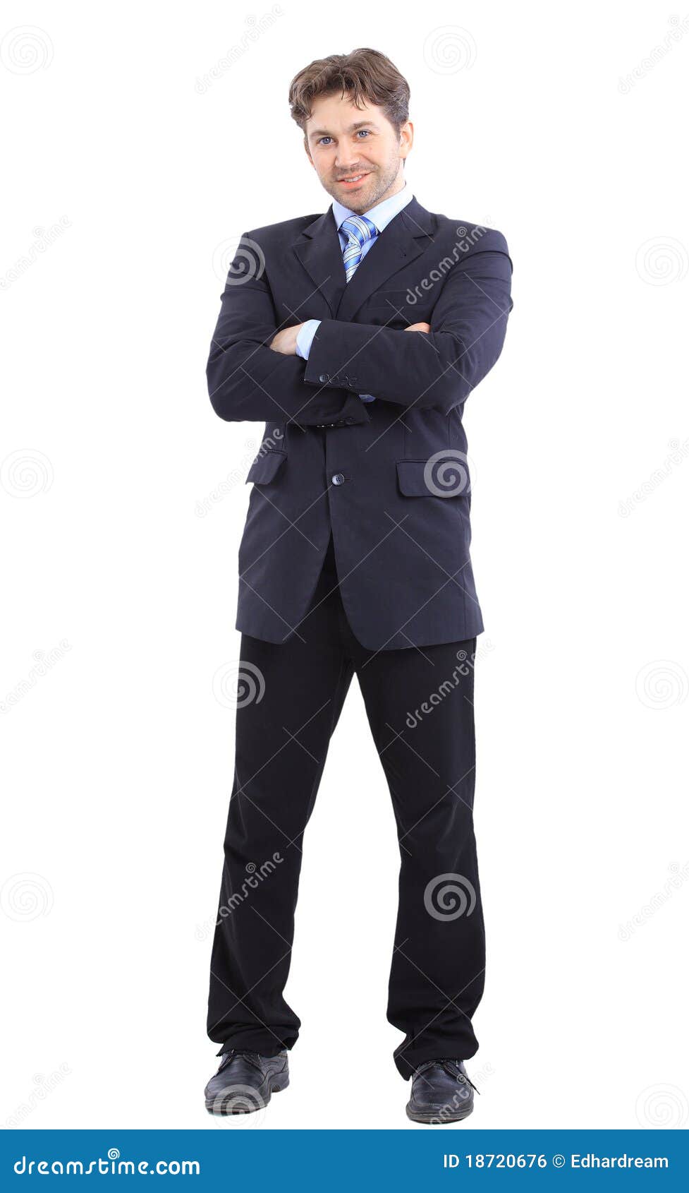 Businessman Isolated on White Stock Photo - Image of modern, ambitious ...