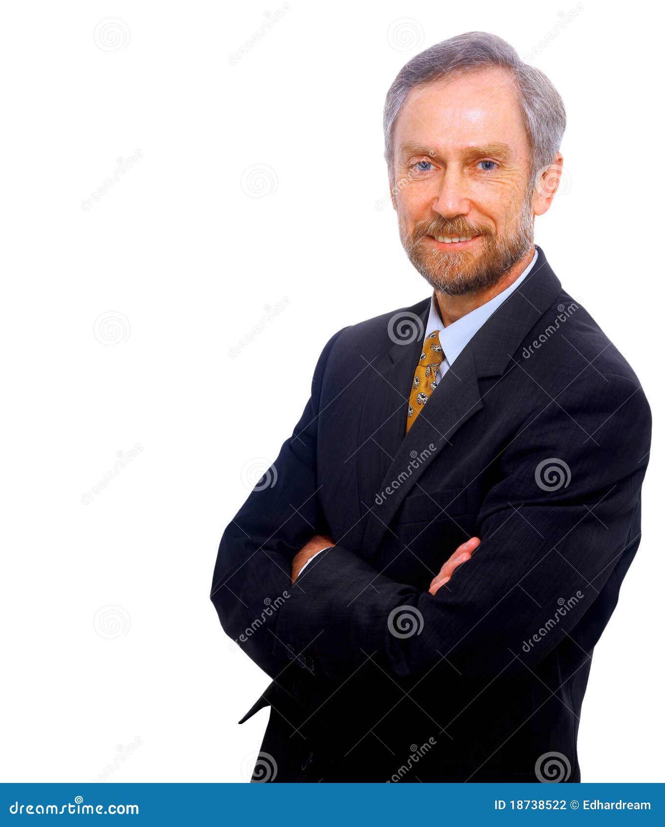 Businessman Isolated on White Stock Photo - Image of hands ...