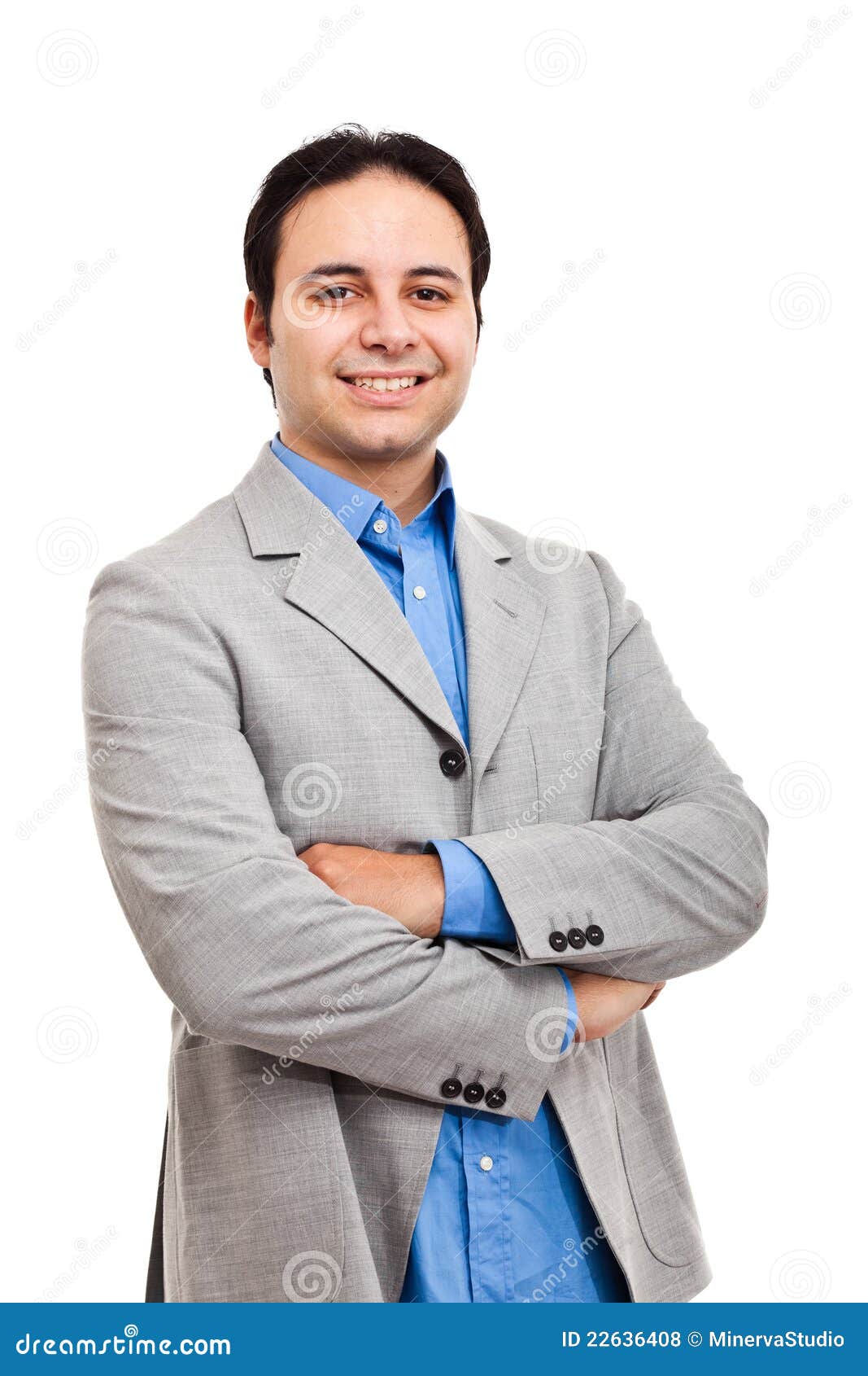 Businessman Isolated on White Stock Photo - Image of manager ...