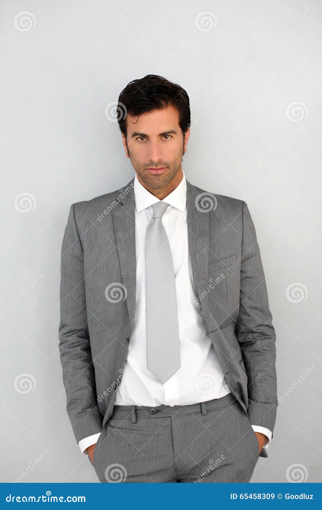 Businessman Isolated on White Background Stock Image - Image of years ...