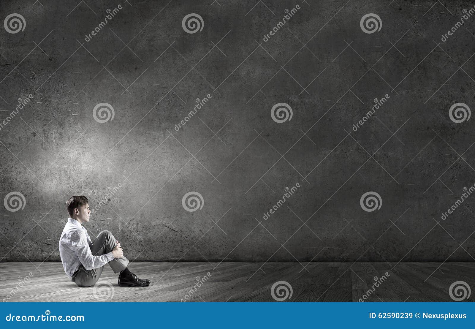 Businessman in isolation stock image. Image of empty - 62590239