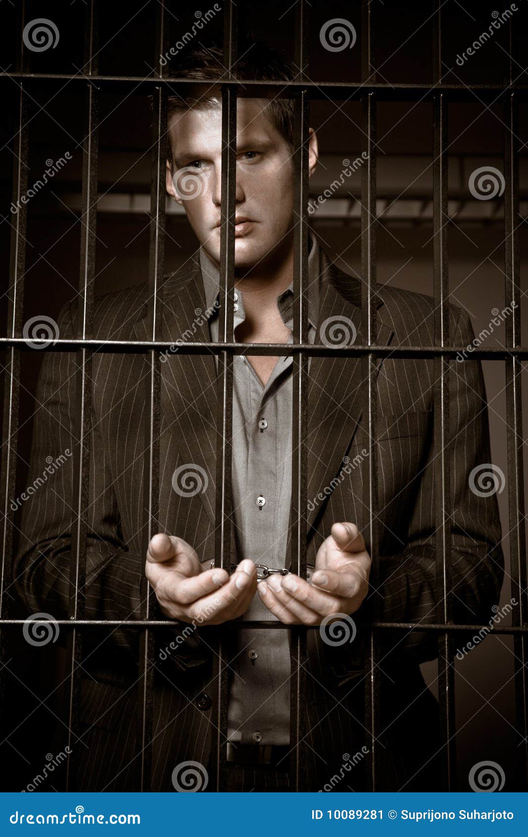 Businessman in jail stock image. Image of concept, captive - 10089281