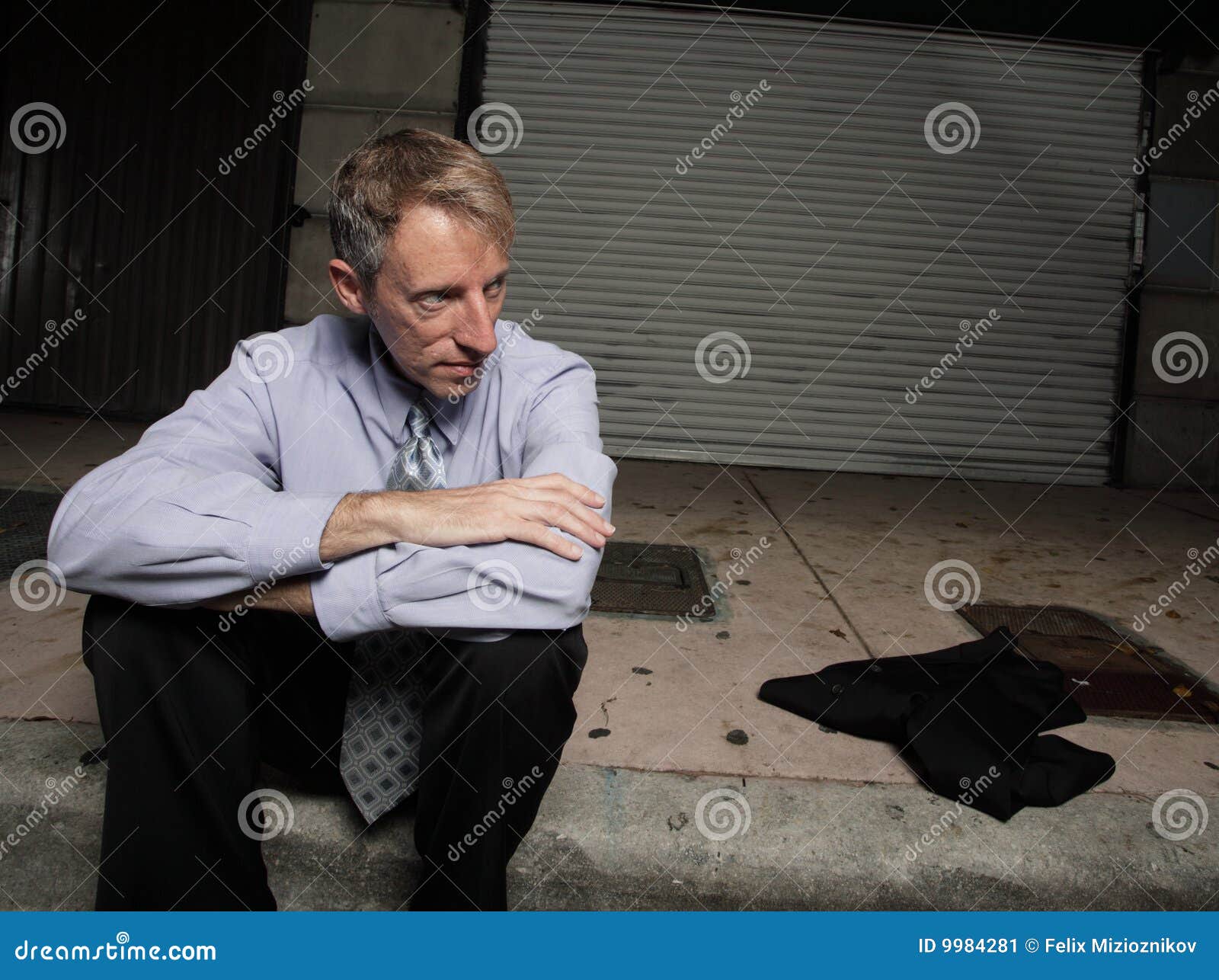 Businessman without a job stock image. Image of business - 9984281