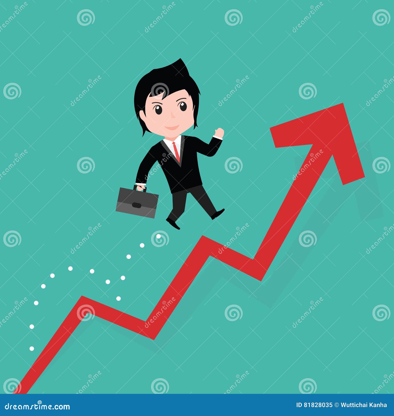 Businessman Jump Over Growing Chart, Cartoon EPS10 Stock Vector ... Businessman Jump Over Growing Chart, Cartoon EPS10 Stock Vector ...