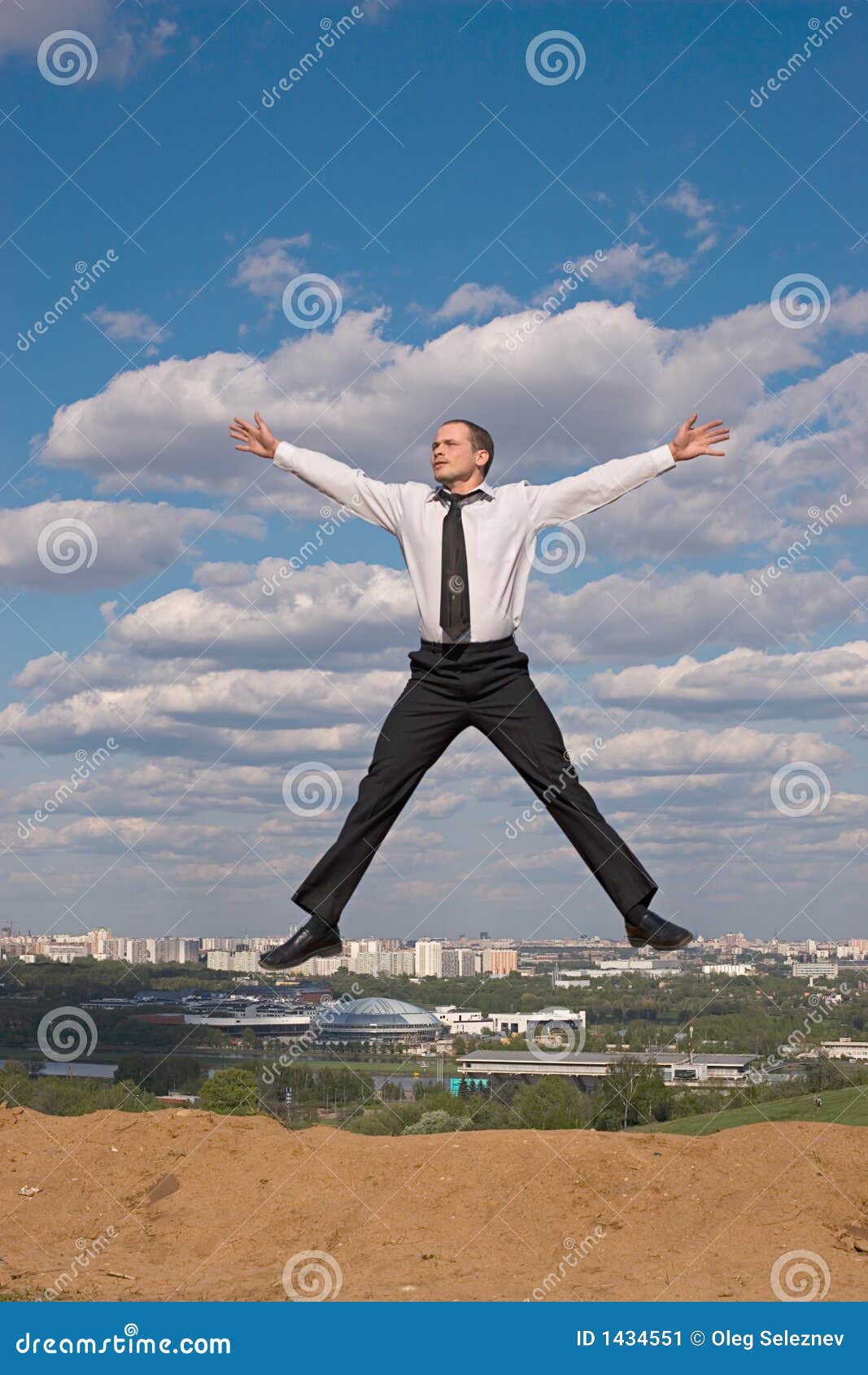 Businessman jumping stock image. Image of leap, health - 1434551